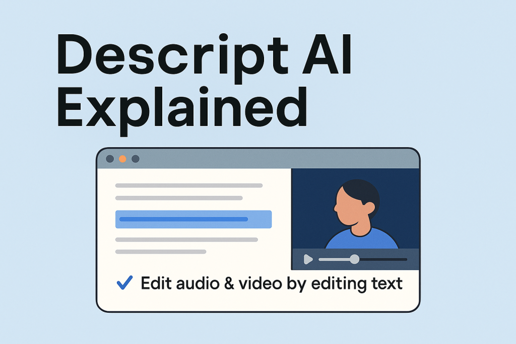 Descript AI: Un editor de texto que te hace sentir como si estuvieras ...